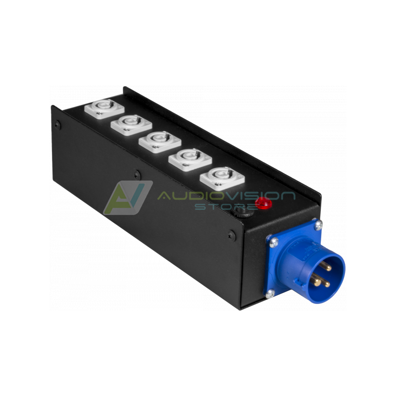 PBP1663CE - Electric distribution box, 16A 3p in, output powerCON x5 ...