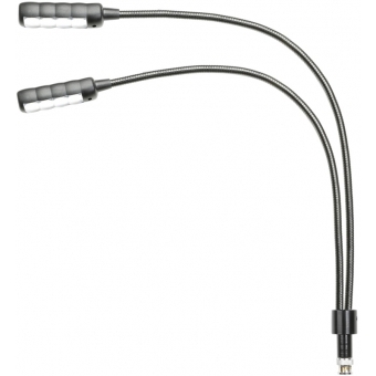 Adam Hall Stands SLED 2 ULTRA BNC - LED Dual Gooseneck Lamp With BNC ...