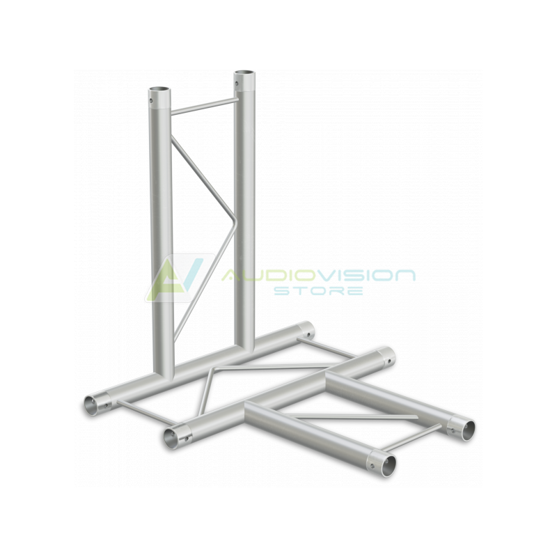 SF22T4V - 4-way T joint for SF22 Series, extrude tube 35x2mm, 2x FCF3 ...