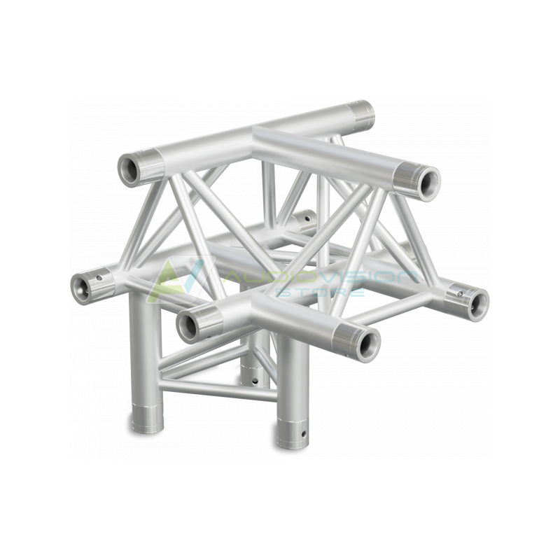 ST30T4U - 4-way T joint for ST30 Series, tube 50x2mm, 2x FCT5 included ...