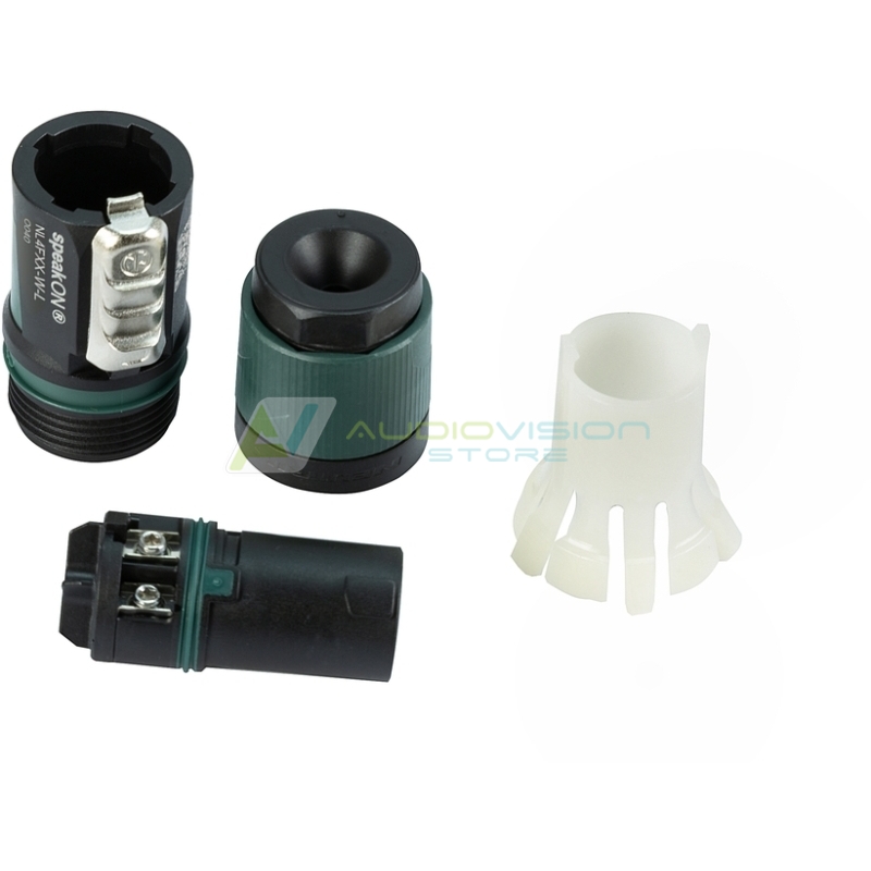 NEUTRIK Speakon Cable Plug 4-pin NL4FXX-W-L | AudioVision.ro