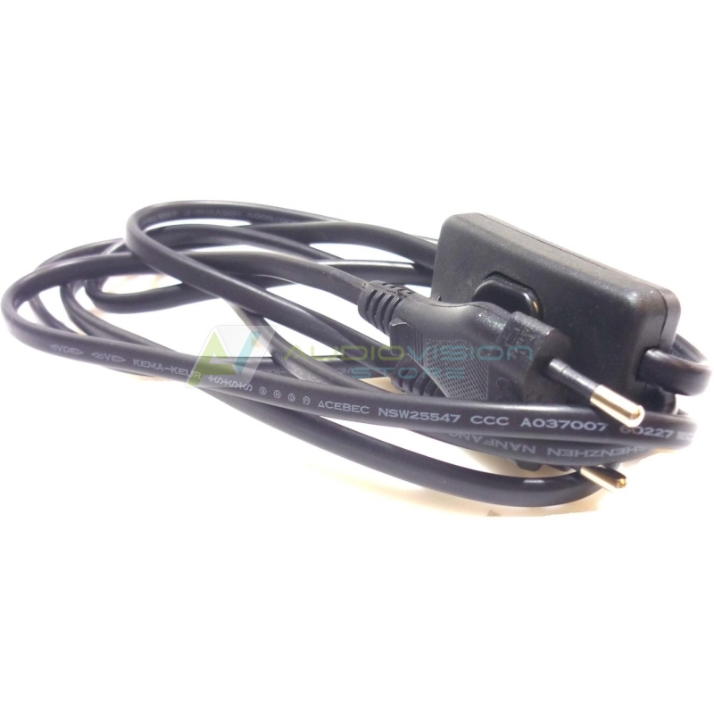 Euro power cable 1.8m (with switch) | AudioVision.ro