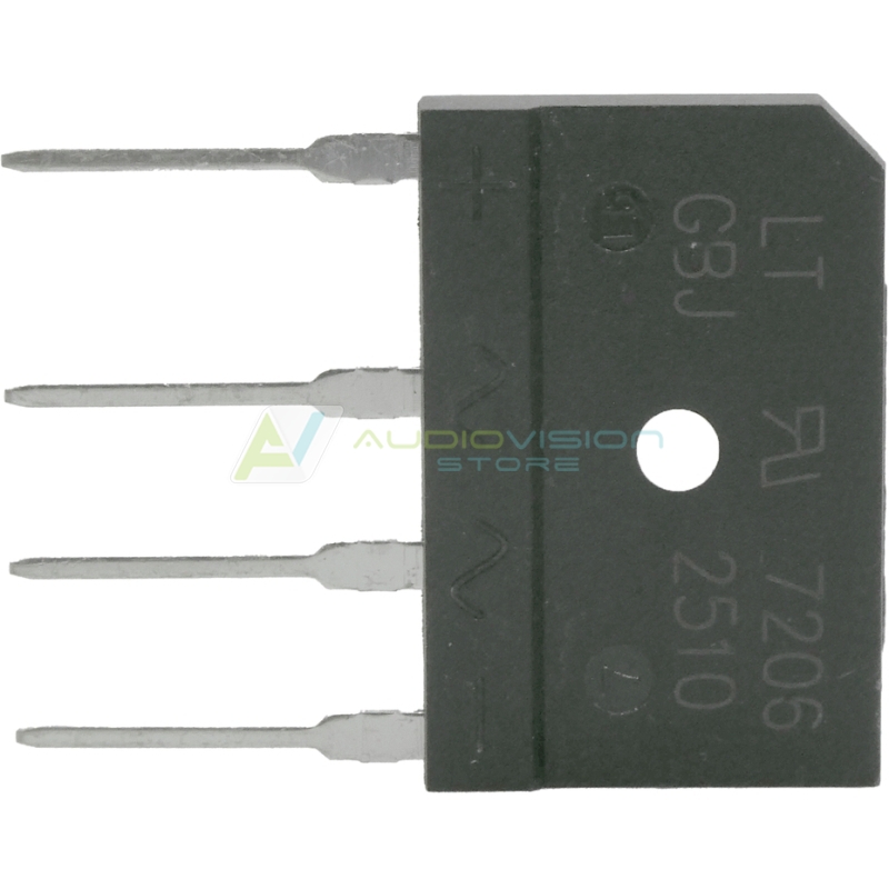 GBJ2510 Bridge rectifier 25A - 1000V 1-phase rectifier bridge ...