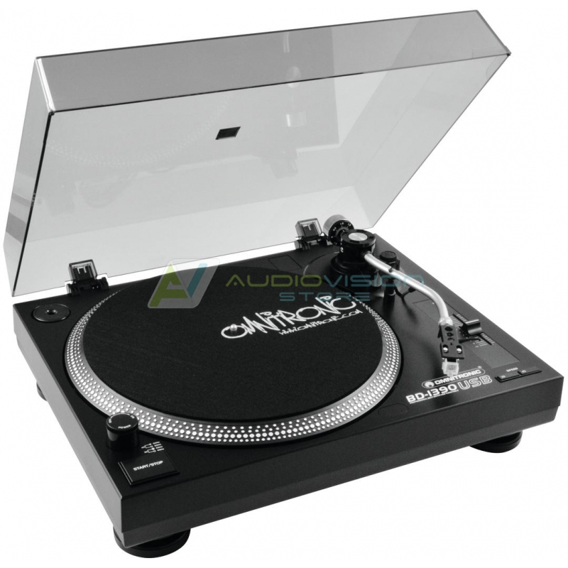 OMNITRONIC BD-1390 USB Turntable bk | AudioVision.ro